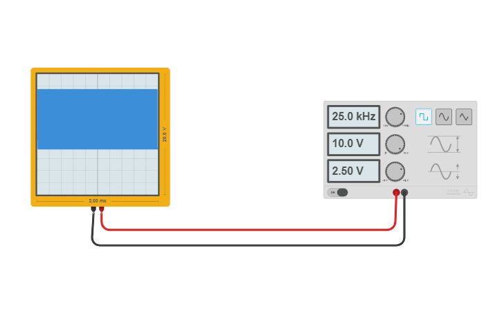 Circuit design wave generator - Tinkercad
