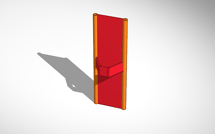 3D design 3" Electronics Sled (8") - Tinkercad