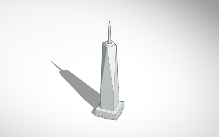 3d Design One World Trade Center New York City Tinkercad