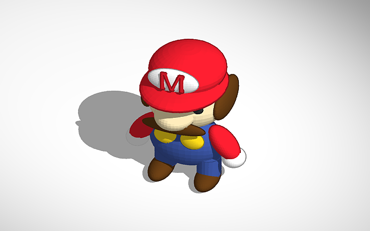 3D design Chibi Mario - Tinkercad