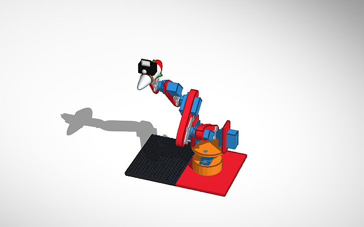 3D design Realistic robotic arm that washes windows | Tinkercad