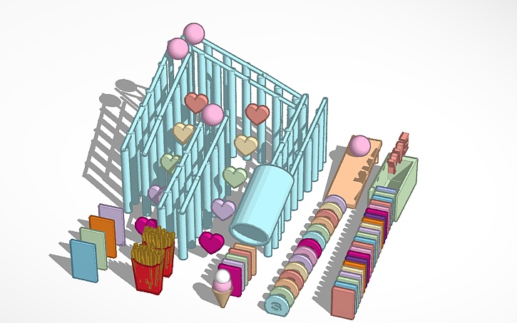 3D design sweet candy Sim Lab - Tinkercad