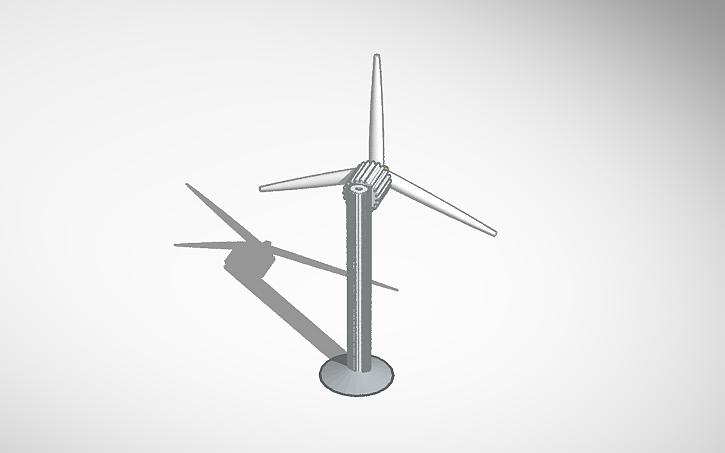 3D design Wind Turbine - Tinkercad