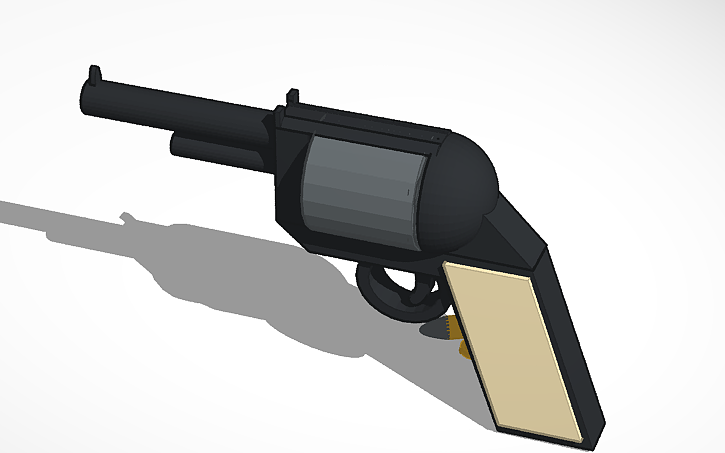 3D design Hammerless Revolver | Tinkercad