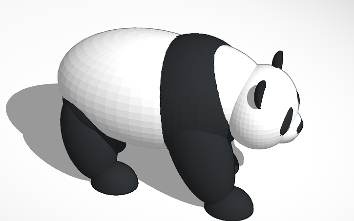 3D design Panda - Tinkercad
