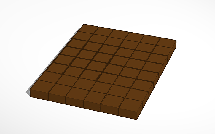 3D design chocolate bar!!!!😆😆😆😆😆😆 | Tinkercad