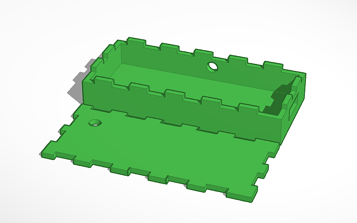 3D design Raspberry Pi Pico Case Rev0 - Tinkercad