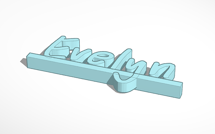 3D design Name tag | Tinkercad
