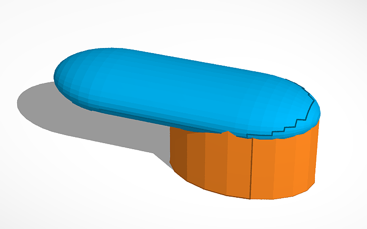 3D design snap fit - Tinkercad