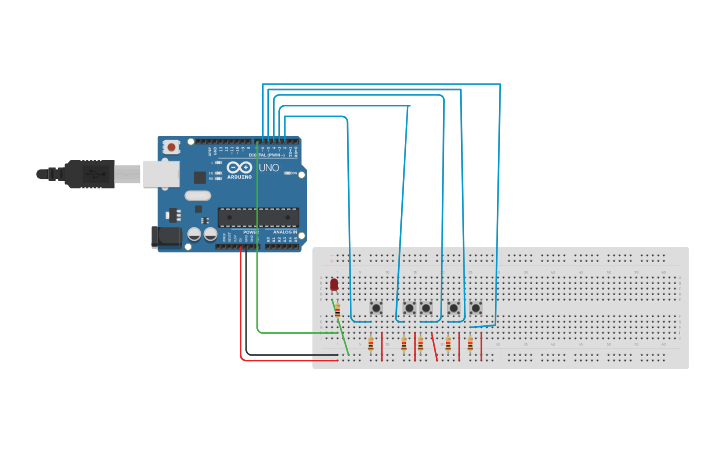 Circuit design EVM - Tinkercad
