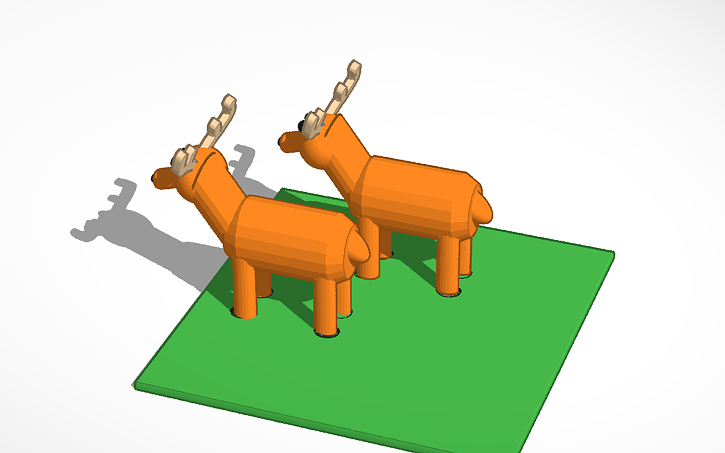3D design deer - Tinkercad