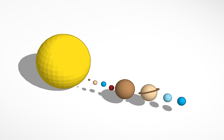 3D design Solar System - Tinkercad