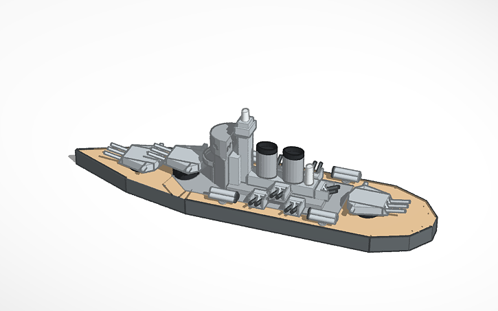3D design Battleship - Tinkercad