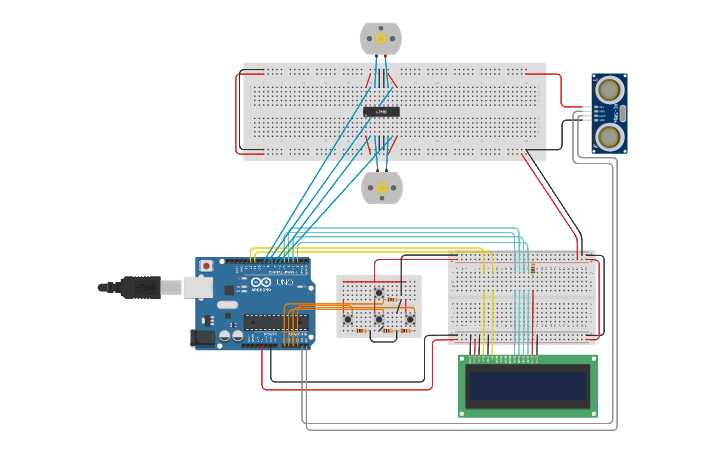Circuit design sumo - Tinkercad