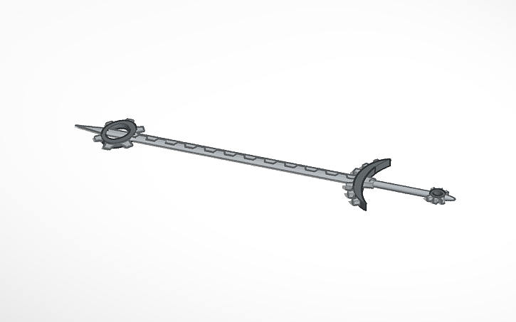 3D design Wakfu, Nox Sword - Tinkercad