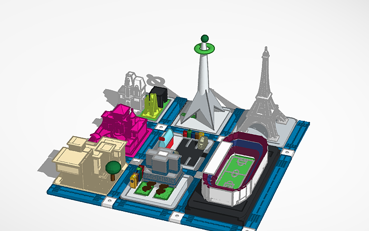 3D design city - Tinkercad