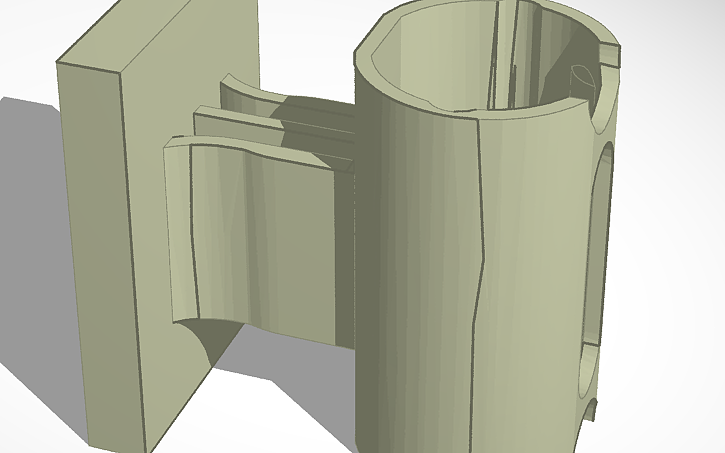 3D design Dyson Holder - Tinkercad
