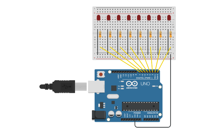 Circuit design Bitwise Operators - Tinkercad