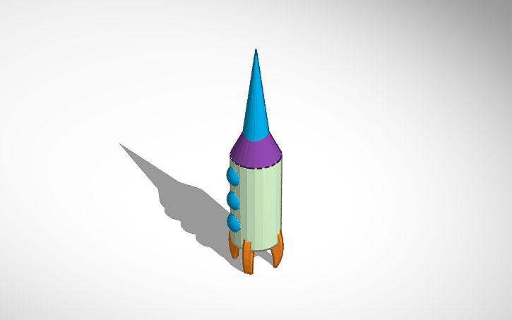 3D design ROCKET | Tinkercad