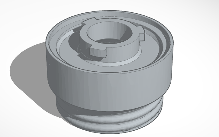 3D design 3m filter adaptor to 40mm filter gas mask - Tinkercad