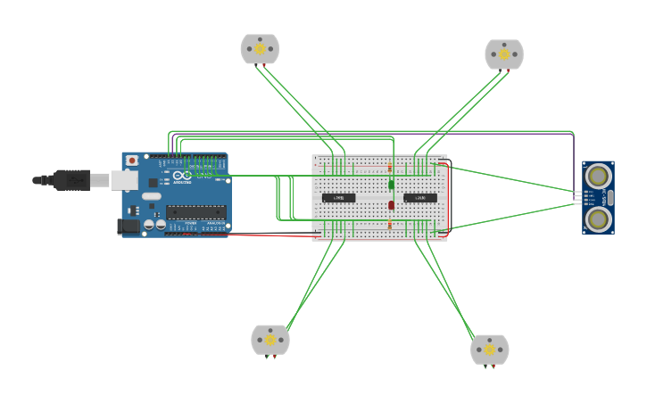 Circuit design Dron - Tinkercad