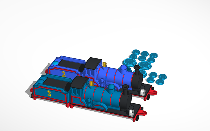 3D design ertl k2 edward the blue engine - Tinkercad