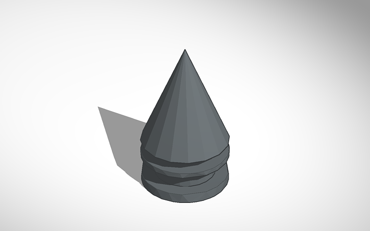 3D design screw-in spike - Tinkercad
