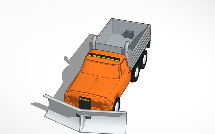 3D design snow plow - Tinkercad