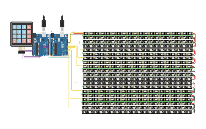 Circuit Design Matrix 20x20 Tinkercad