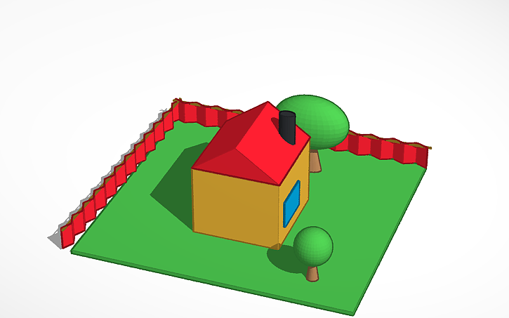 3D design Domek | Tinkercad