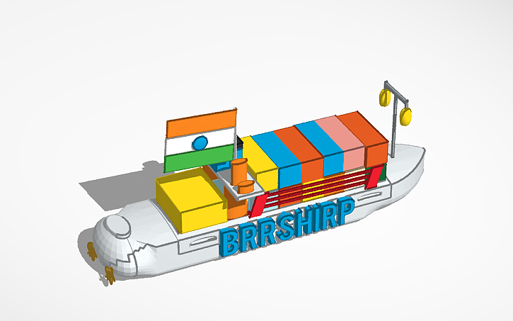 3D design SHIP - Tinkercad