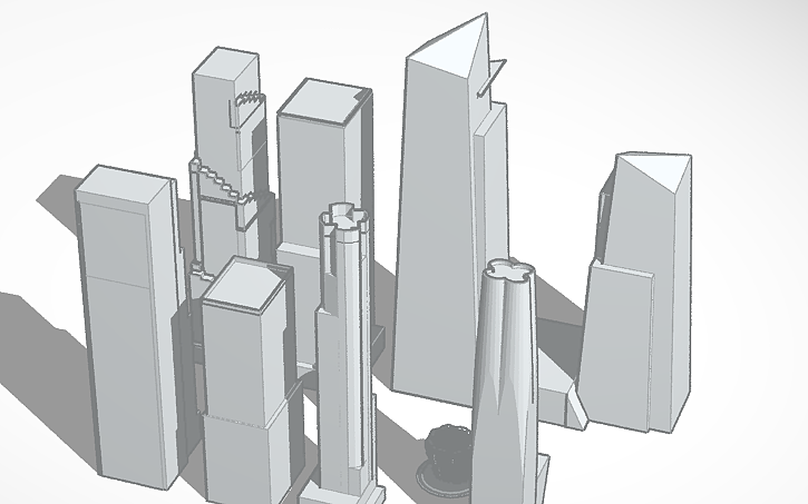 3D design Hudson Yards Complex - Tinkercad
