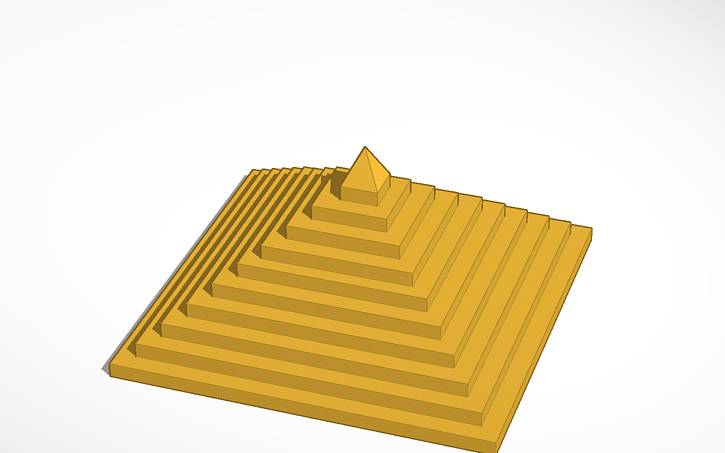 3D design Piramide Tutankamon - Tinkercad