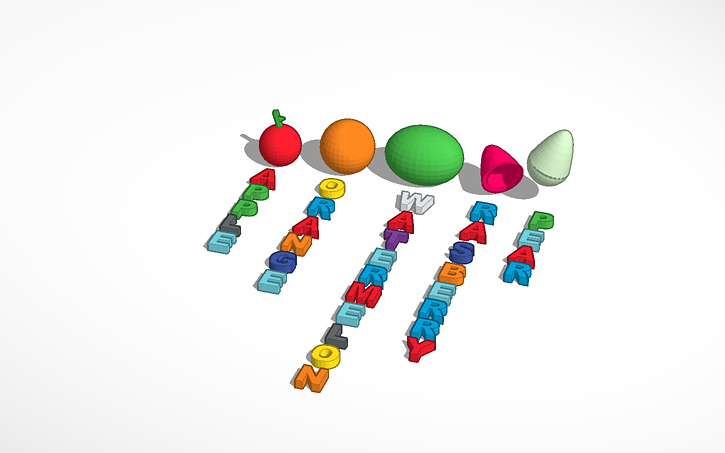 3D design Marisa Fruits | Tinkercad