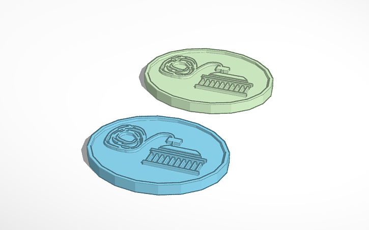 3D design Edgerton K12 Maker Coin Starter Pack - Instructable - Tinkercad