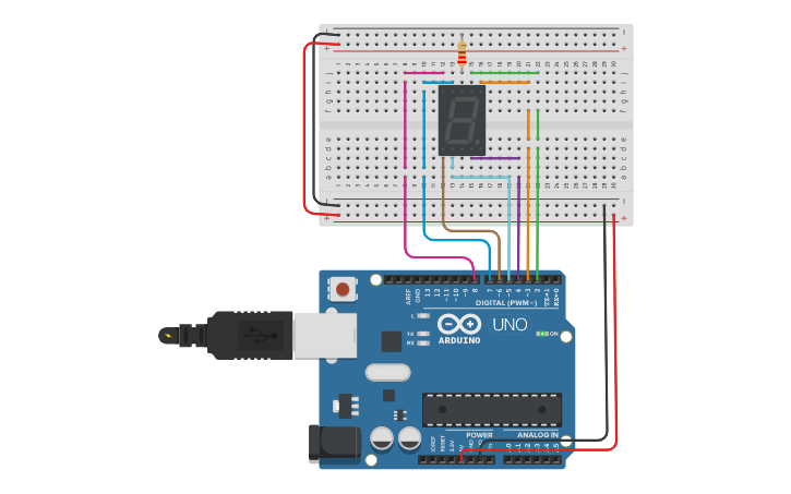 Circuit Design Problema 5 Convertidor De Binario A Hexadecimal Tinkercad 