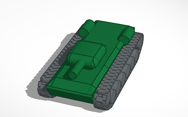 3D design танк Т-34 - Tinkercad