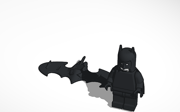 3D design lego batman with lego batman plane | Tinkercad