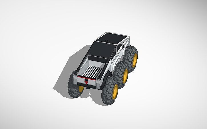 3D design Keyboard Controlled Cybertruck - Tinkercad