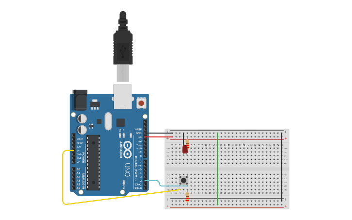 Circuit design 3.3 Toggle switch - Tinkercad
