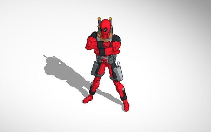 3D design Deadpool - Tinkercad