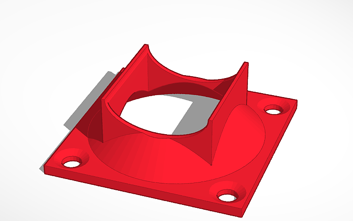 3D design Adapter_40mm_fan_to_20x20x19_radiator | Tinkercad