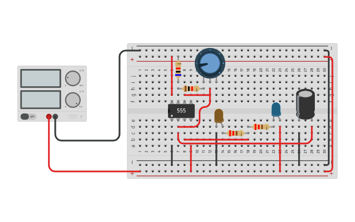 Circuit Design 555 Tinkercad