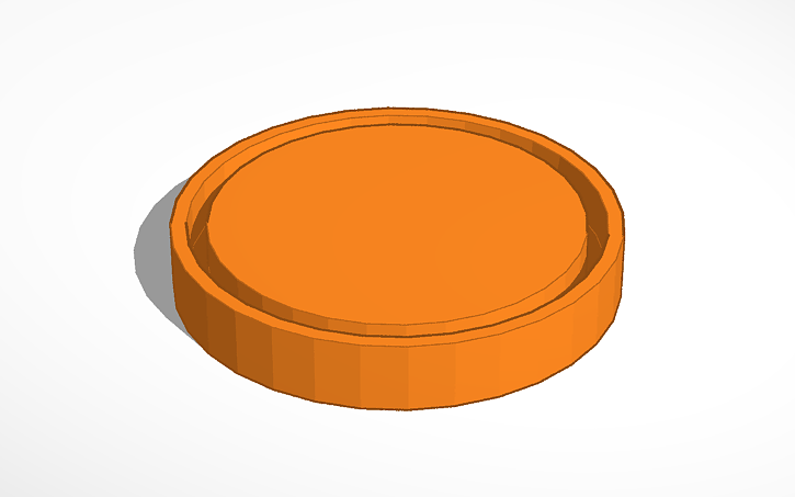 3D design 38mm pipe cap - Tinkercad