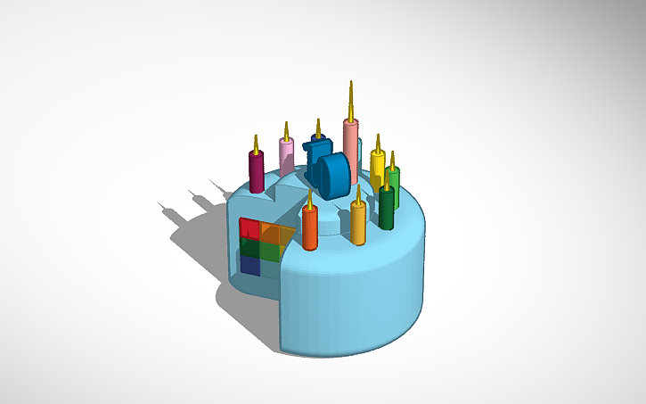 3D design TINKERCAD CAKE - Tinkercad