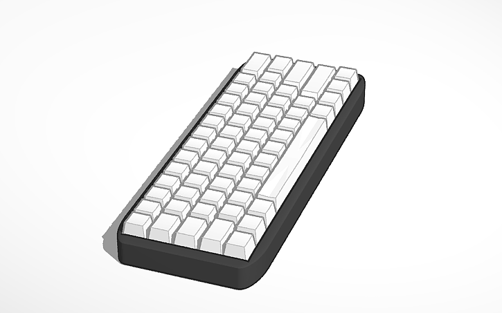 3D design Keyboard - Tinkercad