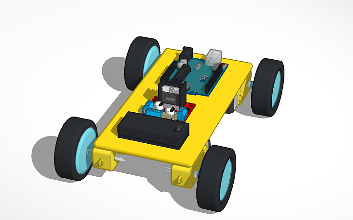 3D design CASO 9 - CHASIS VEHICULO - Tinkercad