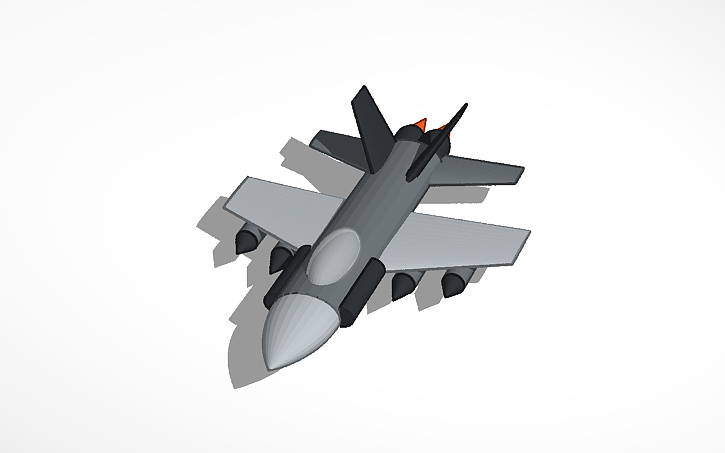 3D design Fighter Jet - 3D by, Dulnith Ekenayake. - Tinkercad