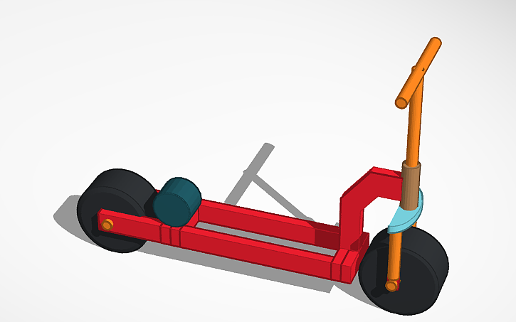 3D design Scooter - Tinkercad