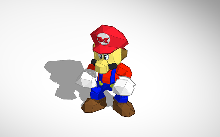 3D design n64 mario - Tinkercad